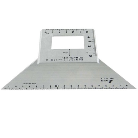 Rigla unghiulara de masura, Shinwa, Aluminiu, Unghiuri 40/90 grade ...