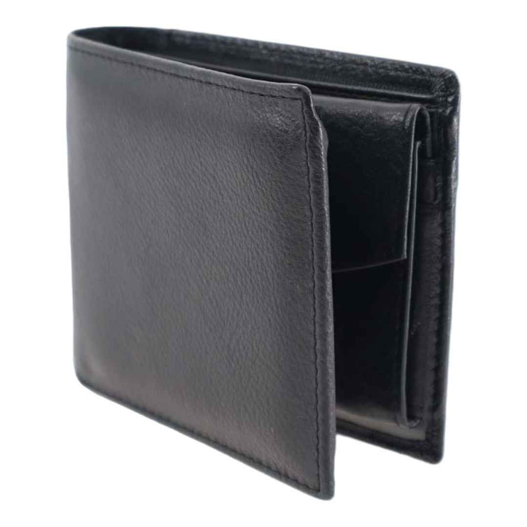 Valódi bőr férfi pénztárca Hassion F013, fekete - eMAG.hu