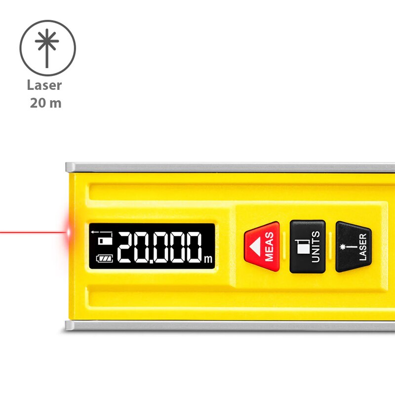 Aparat de masurat 3in1, nivela cu 2 bule, nivela laser, telemetru, tip ...
