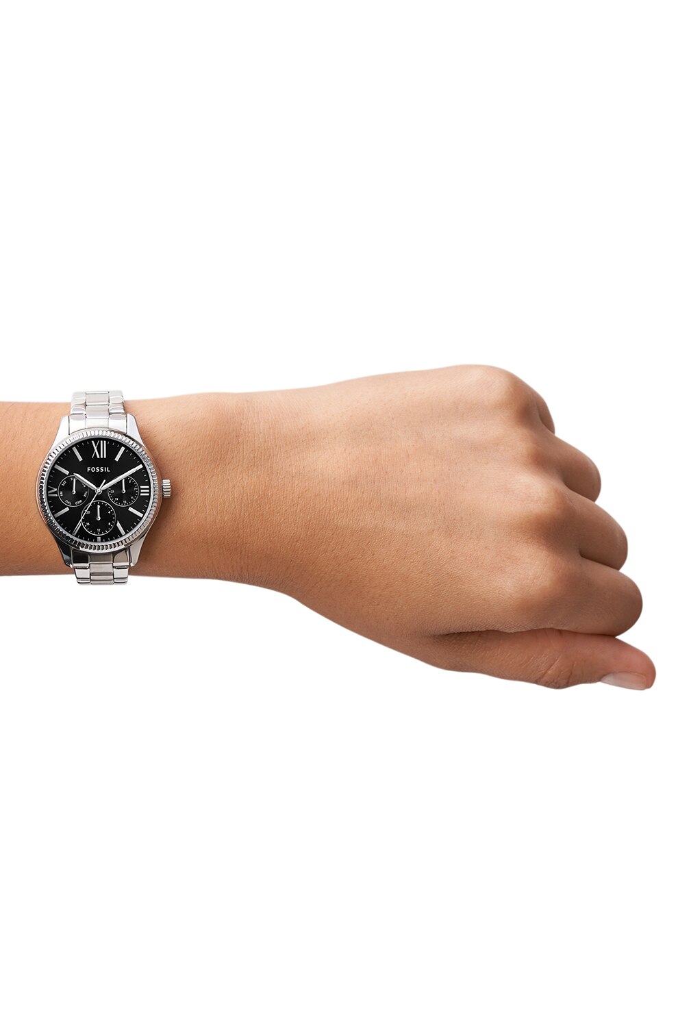 Fossil, Set de ceasuri pentru el si pentru ea - 2 piese, Argintiu - eMAG.ro