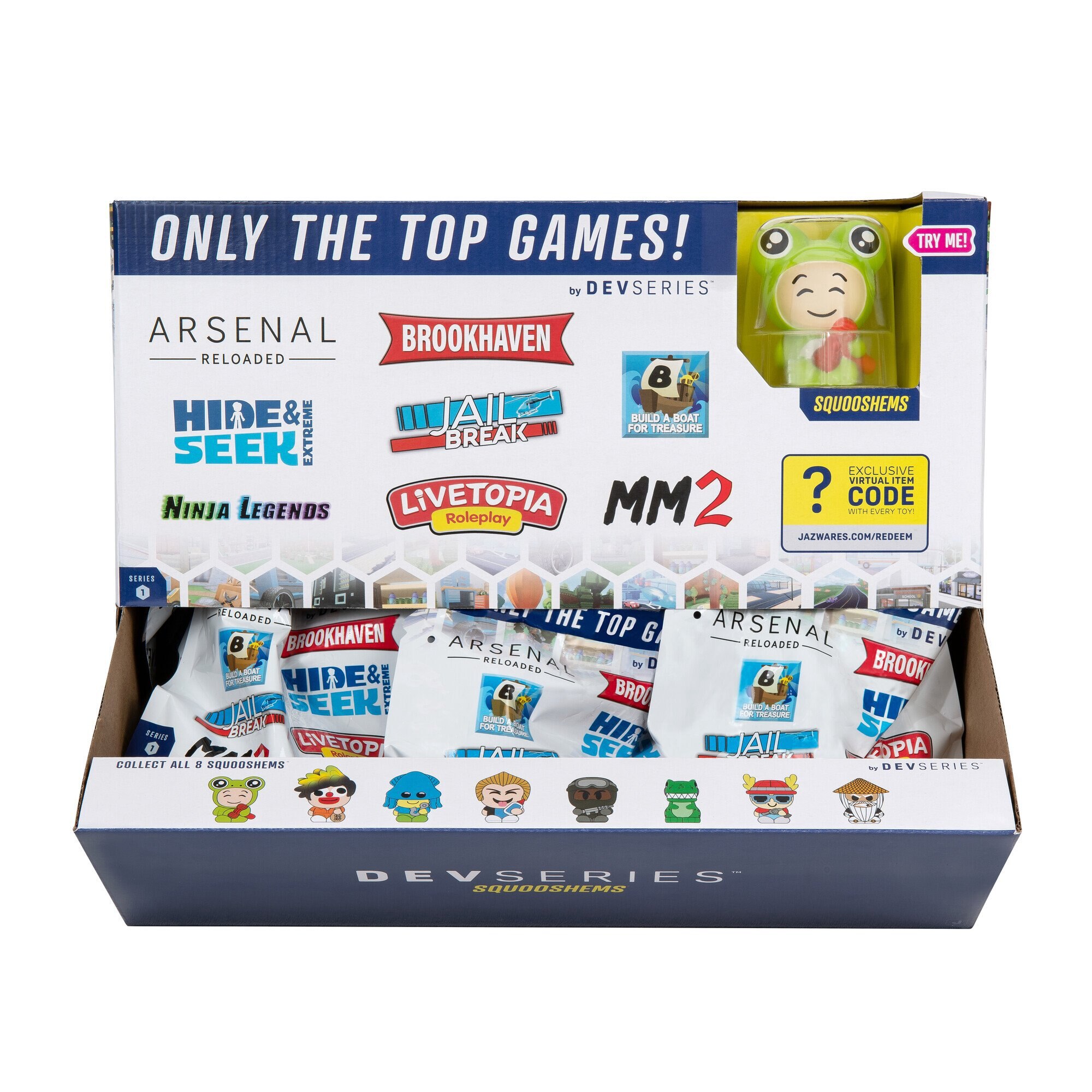 Фигурка Roblox - играчка Dev Series изненада Squooshems, различни ...