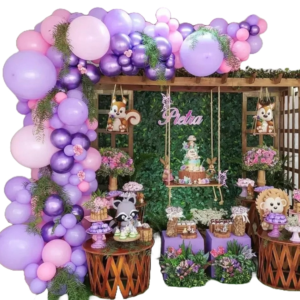 Set Arcada Baloane Mov Roz, Botez, Evenimente 125 Piese - eMAG.ro