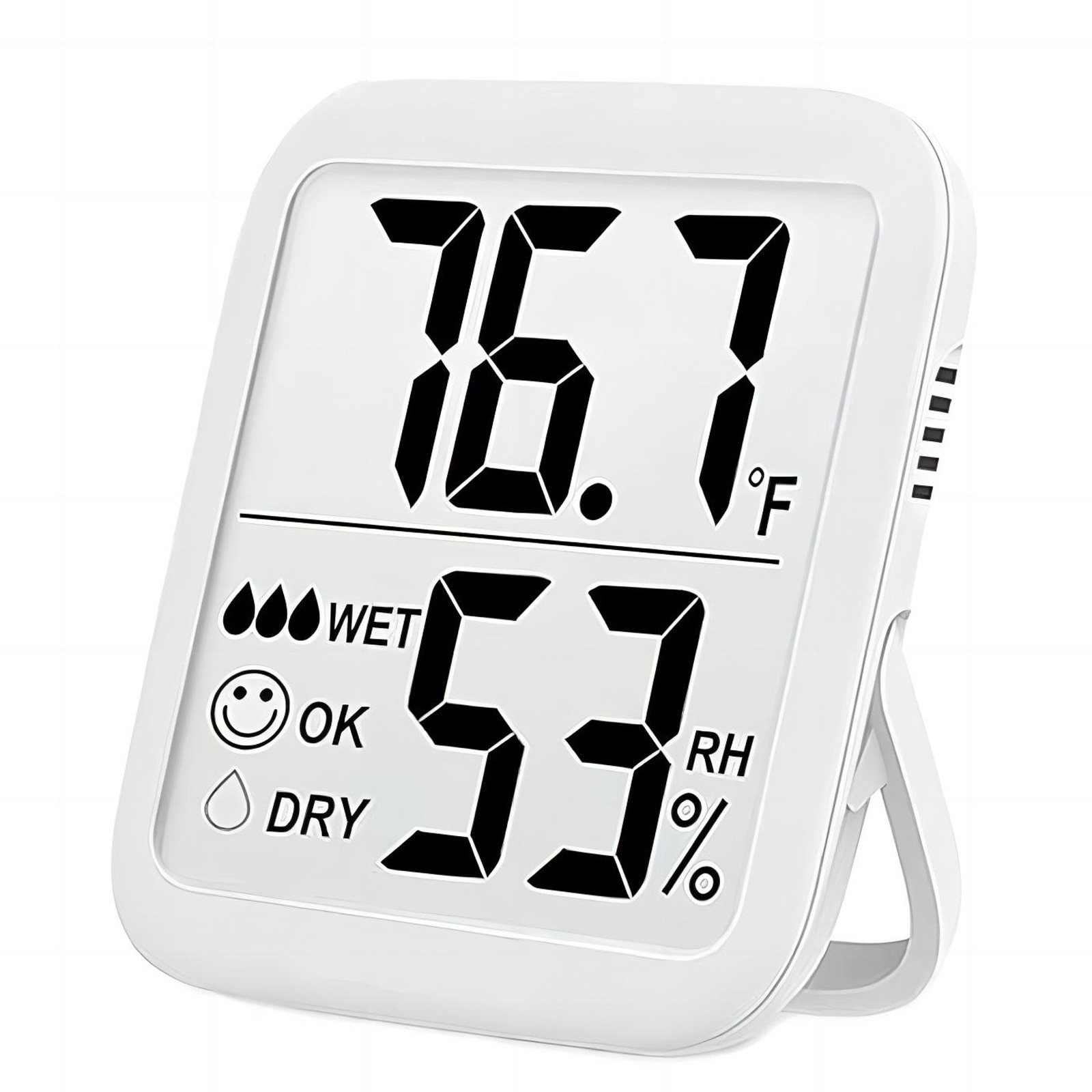 Termometru si higrometru de camera, ecran 3 inch, indicator comfort ...