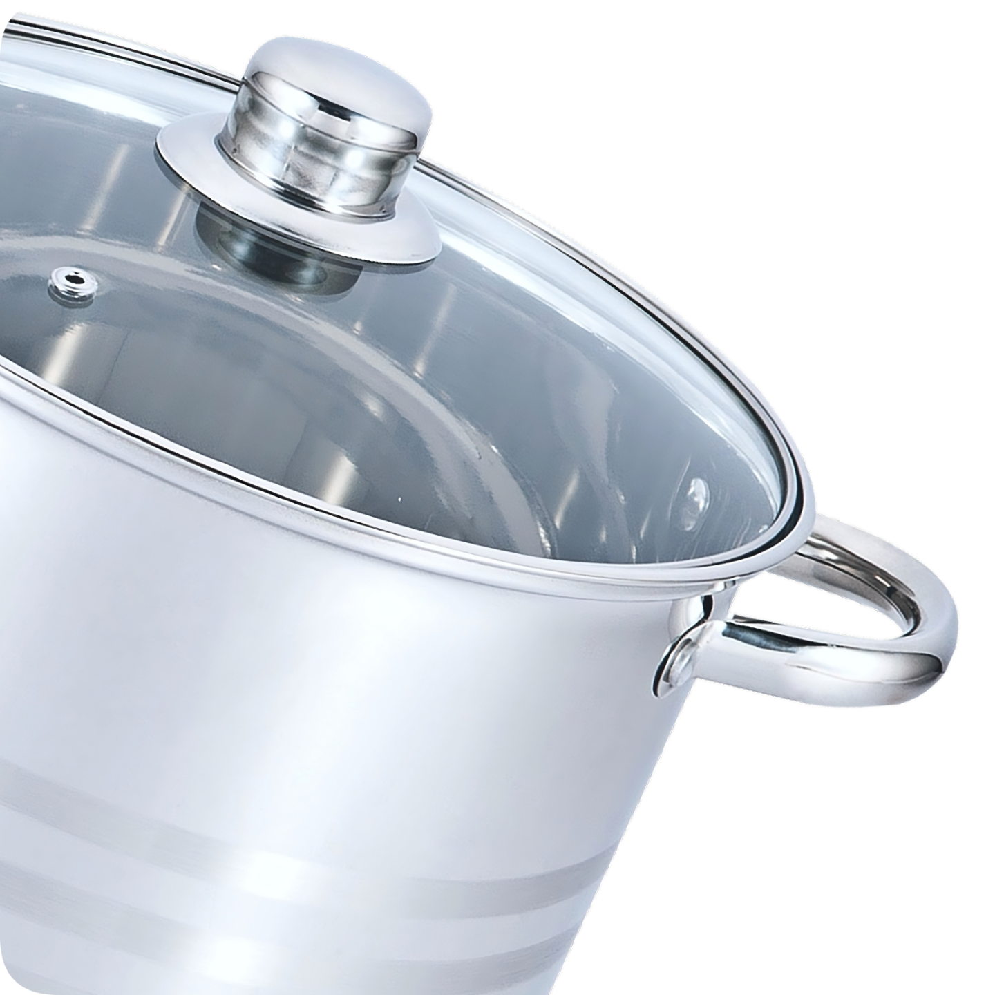 Oala cu capac, EDENBERG, Inox, 8.6L, Argintiu - eMAG.ro