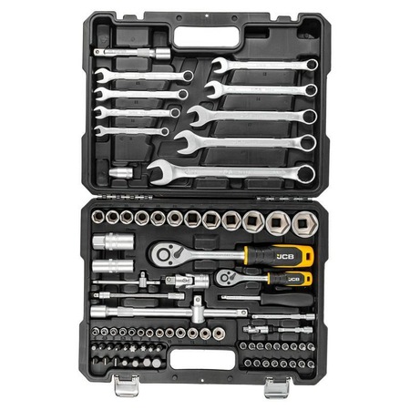 Trusa de chei tubulare profesionale 1/4', 1/2', JCB, 82 piese - eMAG.ro