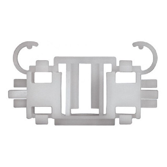 Set 10 agrafe auto Restagraf, plastic, alb, pentru elemente exterioare ...