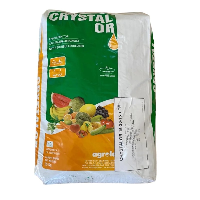 Ingrasamant hidrosolubil, Crystalor 15-30-15+TE, 25kg - eMAG.ro