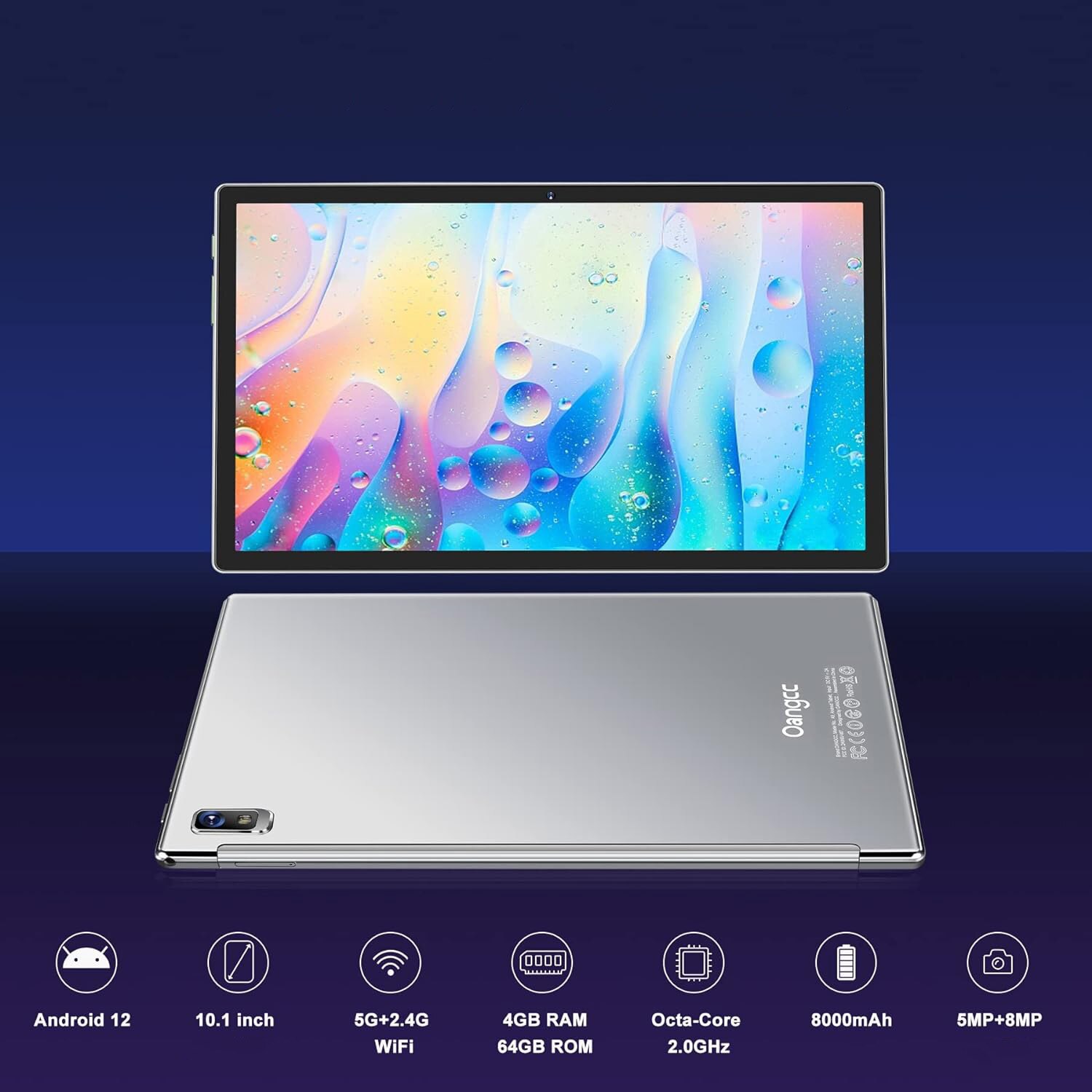 Tableta Oangcc A9 cu tastatura si mouse, Octa-Core, 10.1", 4GB RAM ...