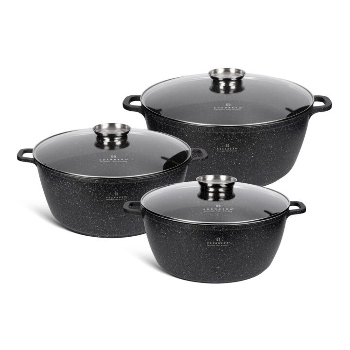 Set de 6 oale antiaderente cu capace de sticla EB-8151 - eMAG.ro