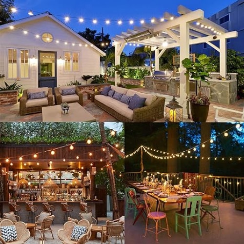 Ghirlanda luminoasa decorativa exterior, 25 becuri, 15m, IP44 ...