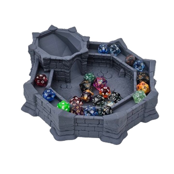 Turn de Zaruri, D&D Dice Tower, Fighting Arena, gri - eMAG.ro