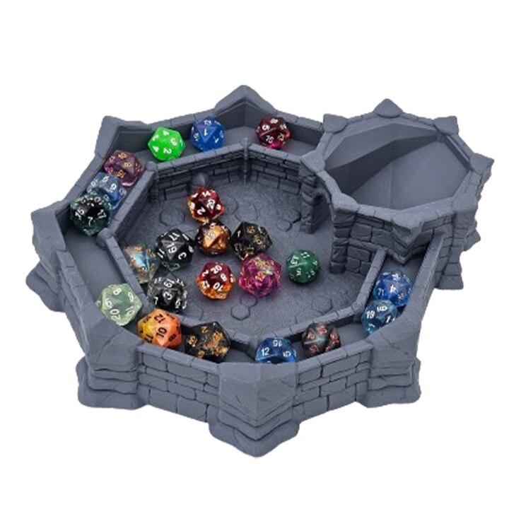 Turn de Zaruri, D&D Dice Tower, Fighting Arena, gri - eMAG.ro