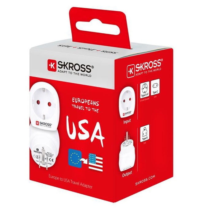 Adaptor priza calatorie Skross 1500203, EU USA - eMAG.ro
