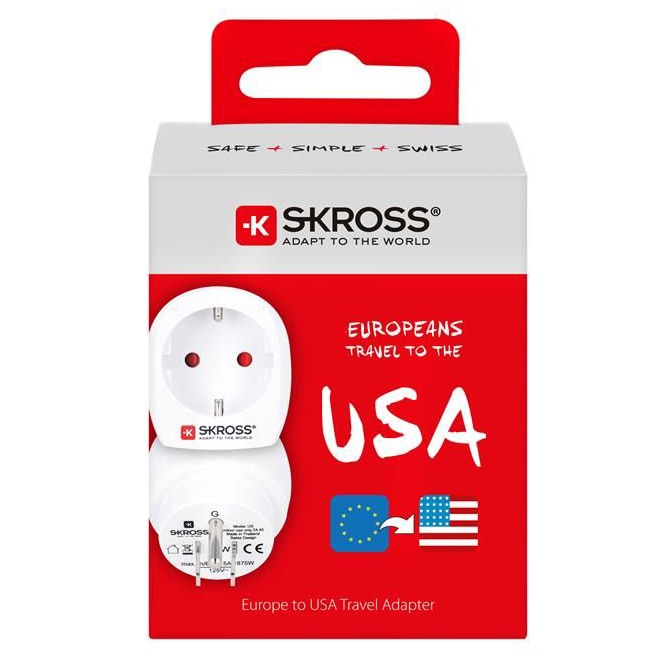 Adaptor priza calatorie Skross 1500203, EU USA - eMAG.ro