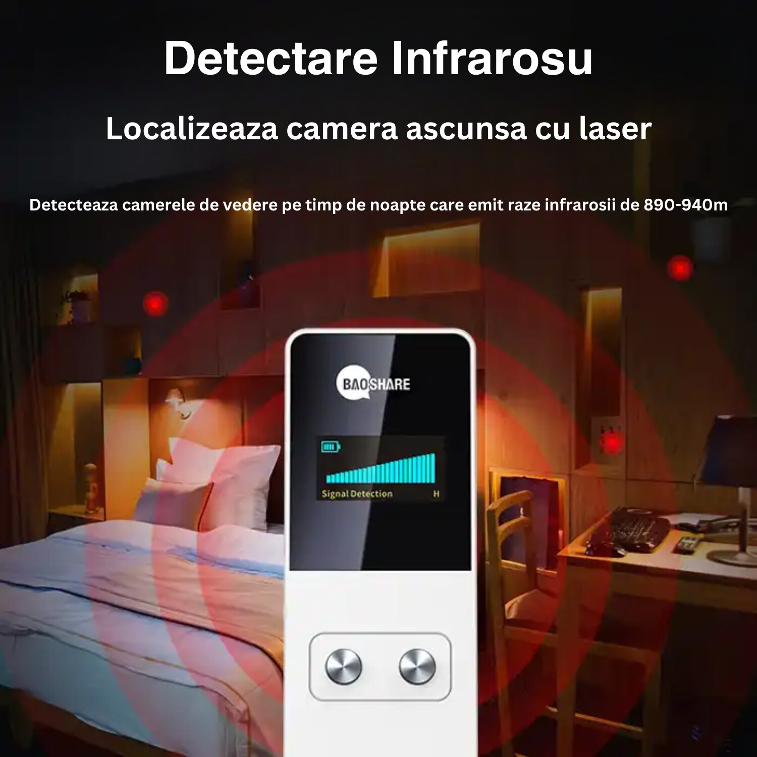 Detector aparate spionaj, EJ PRODUCTS KD60, detecteaza camere ascunse ...