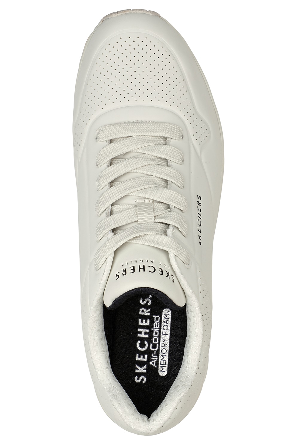 Skechers, Pantofi sport de piele ecologica Uno Stand On Air, Alb fildes, 41 - eMAG.ro