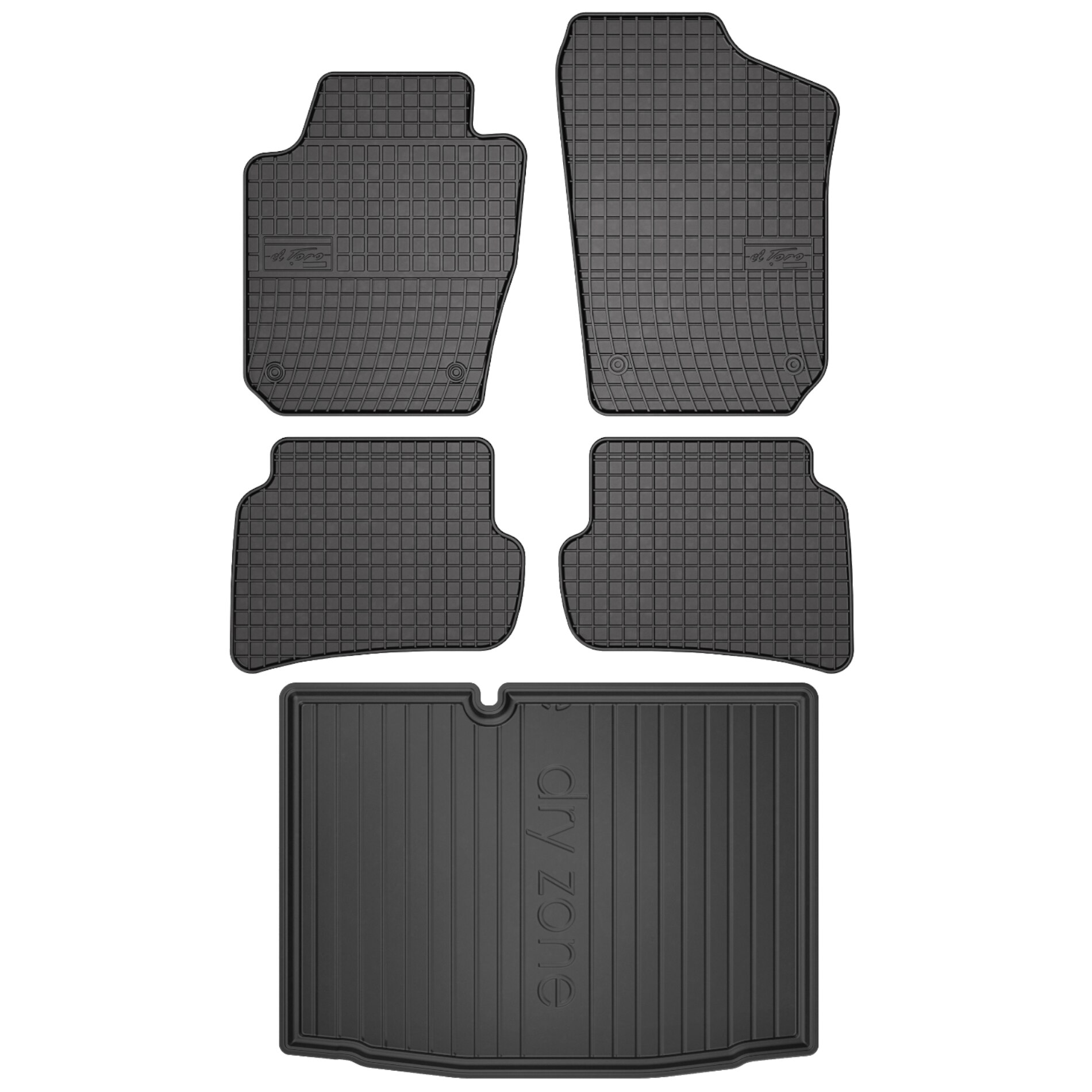 Covoare auto Skoda Fabia 3 Hatchback 14, Frogum, Negru - eMAG.ro