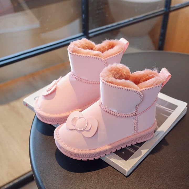 Cizme SuperBebeShop, Imblanite, Model Flower, Peste glezna, Fete, Fara ...