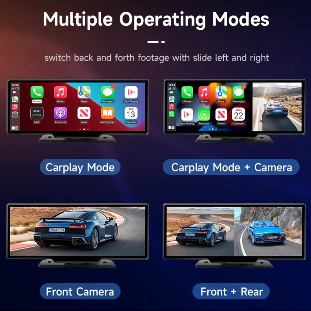 Afisaj portabil pentru masina de exterior Ottocast de 10 inchi, cu ...