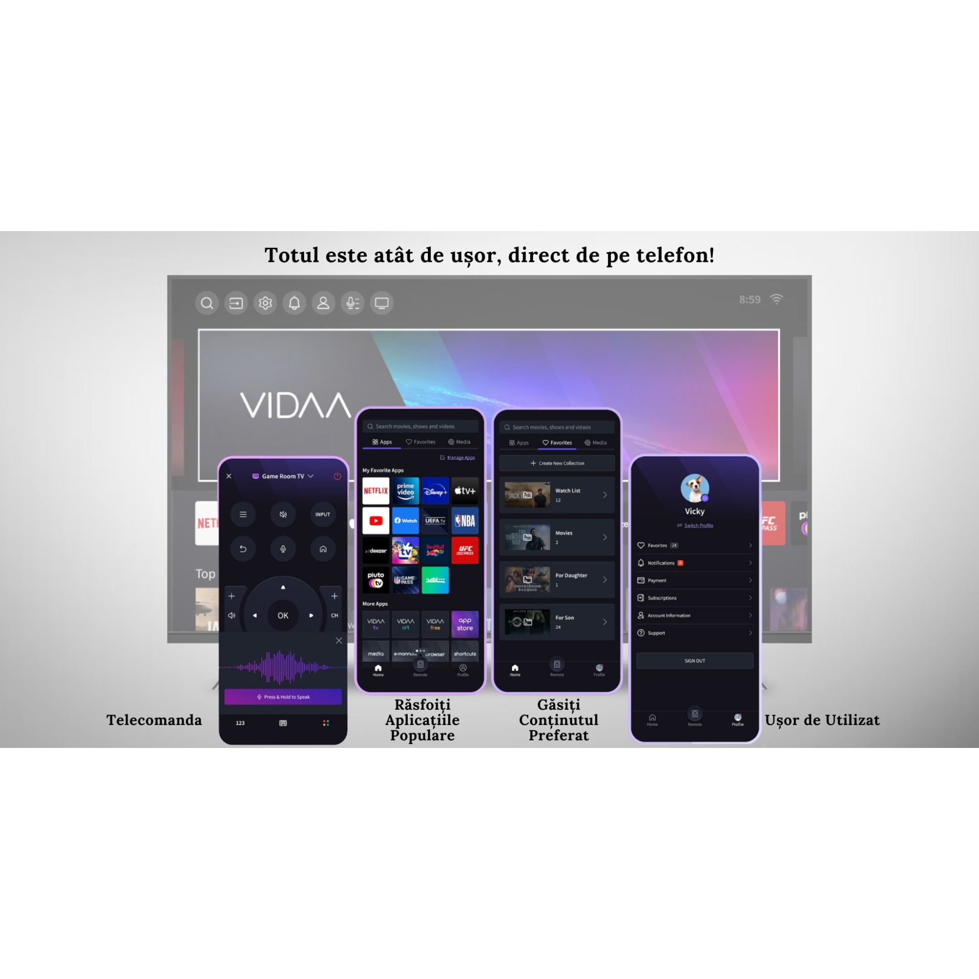 Смарт телевизор SCHNEIDER Full HD 43SC590K от 109 cm, VIDAA OS System ...