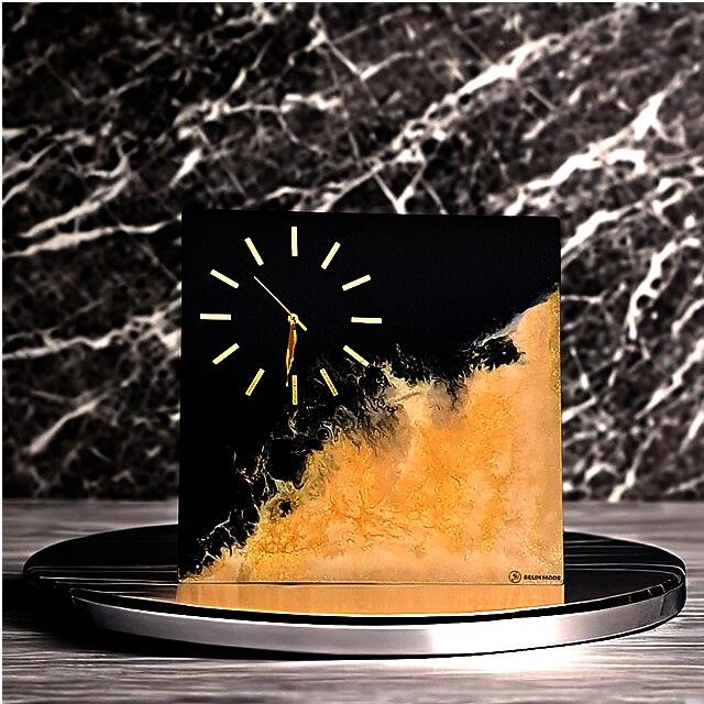 Ceas decorativ din rasina, 50 cm, mecanism silentios, alimentare ...