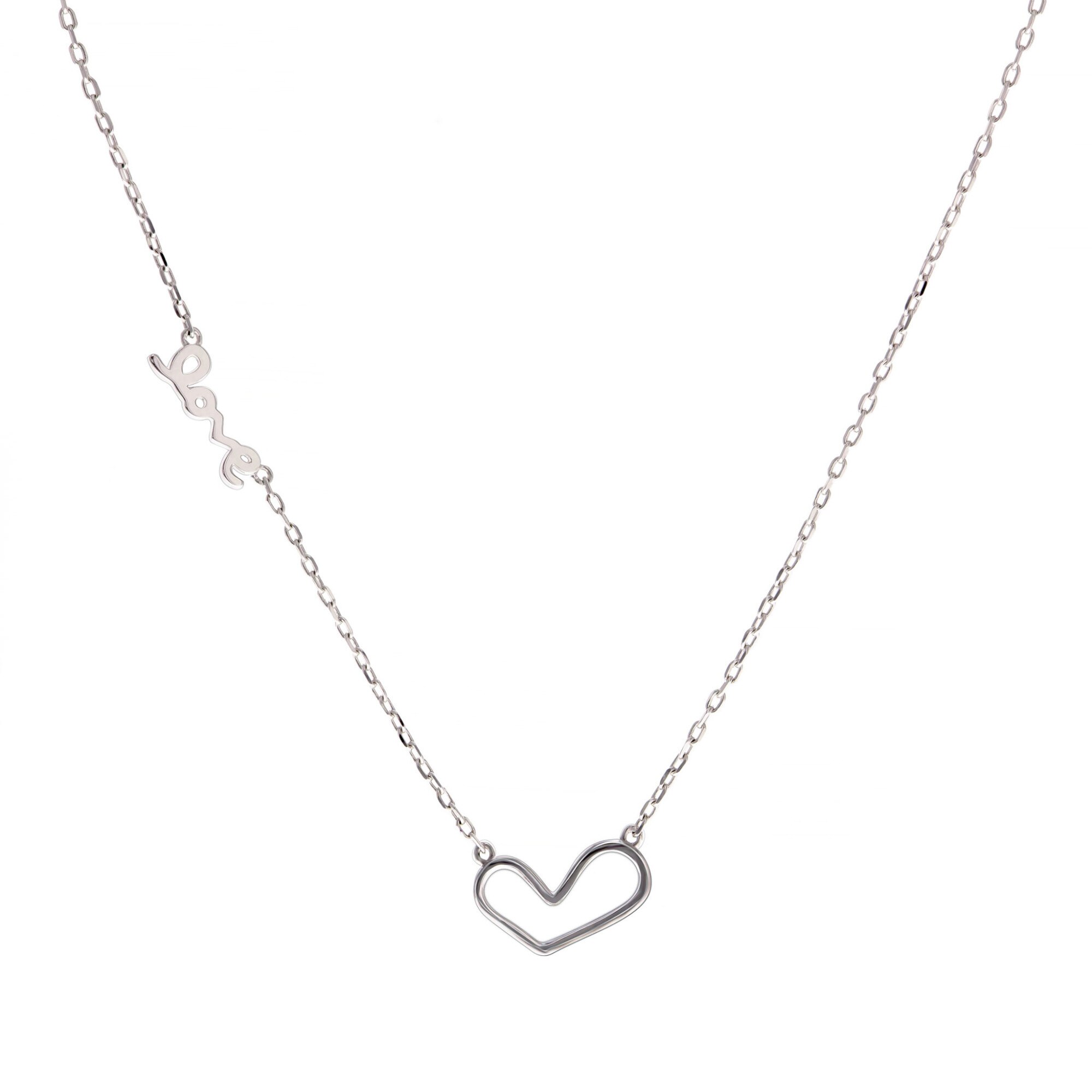 Martisor Lantisor Argint 925 - Inima Love - eMAG.ro