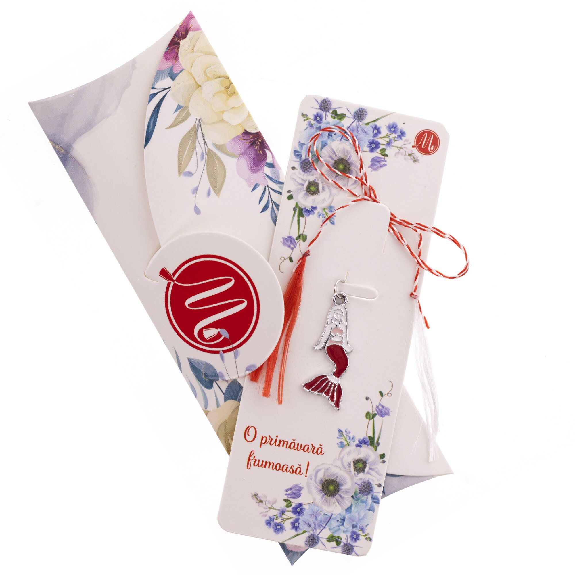 Pandantiv Colorat Sirena cu Coada Rosie - eMAG.ro