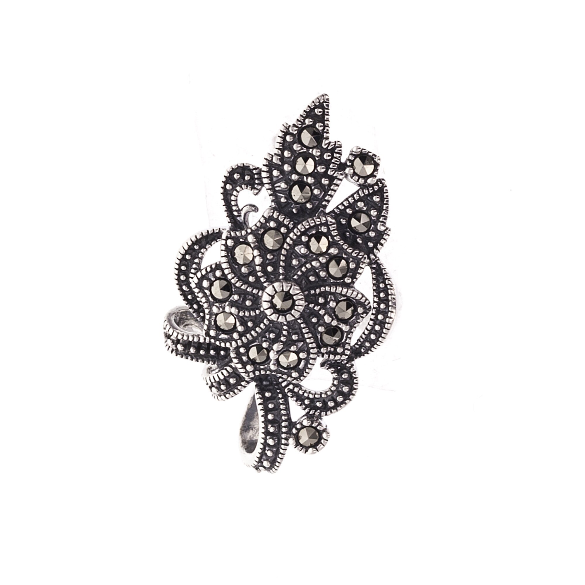 Brosa Argint 925 Floare Inflorita - Marcasite - eMAG.ro