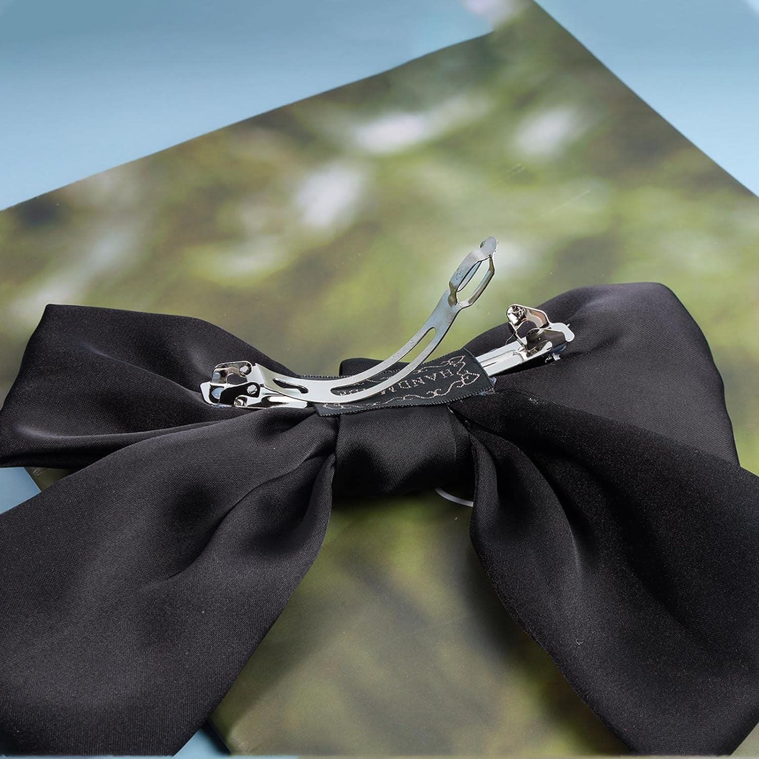 Clama de par, accesorizata cu funda supradimensionata, Roz, Sarphia ...