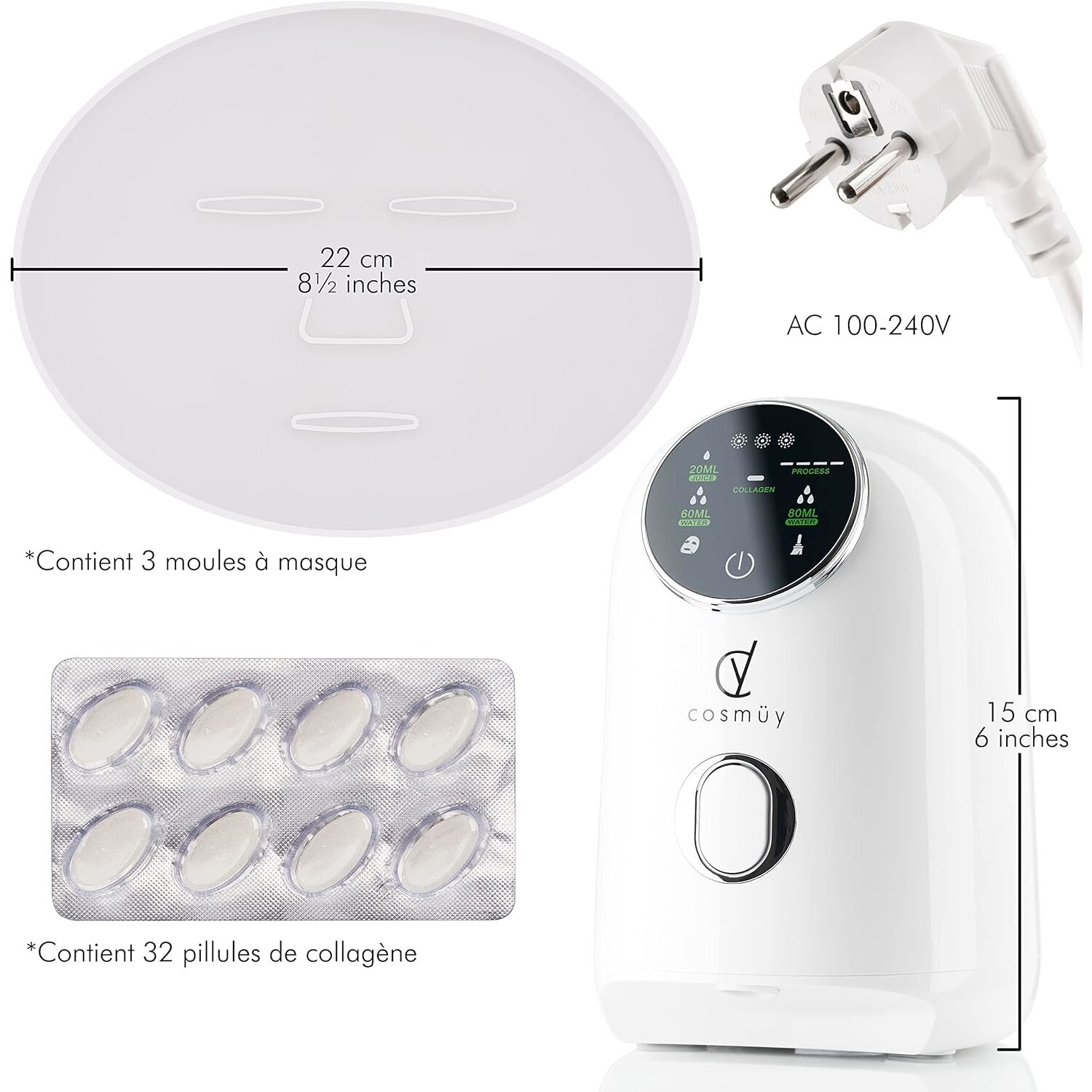 Masina pentru masca de fata, curata, hidrateaza, intareste - eMAG.ro