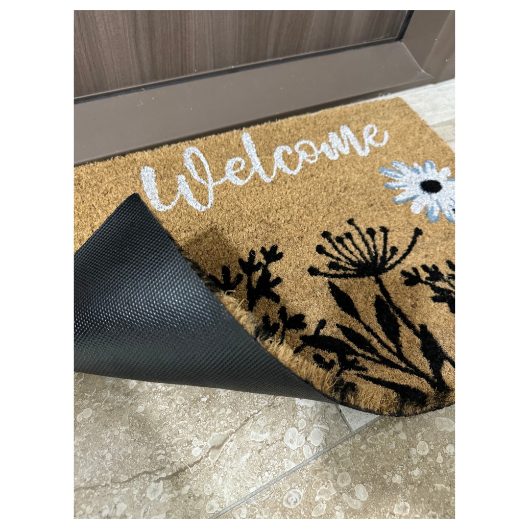 Covoras intrare, fibra cocos si cauciuc, Dm 56, WELCOME - 60x40 cm ...