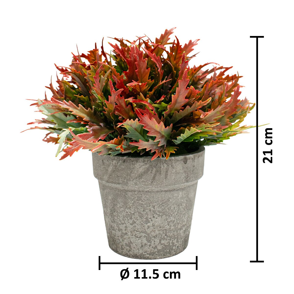 Planta Artificiala cu Ghiveci, D4955, Rosu - eMAG.ro
