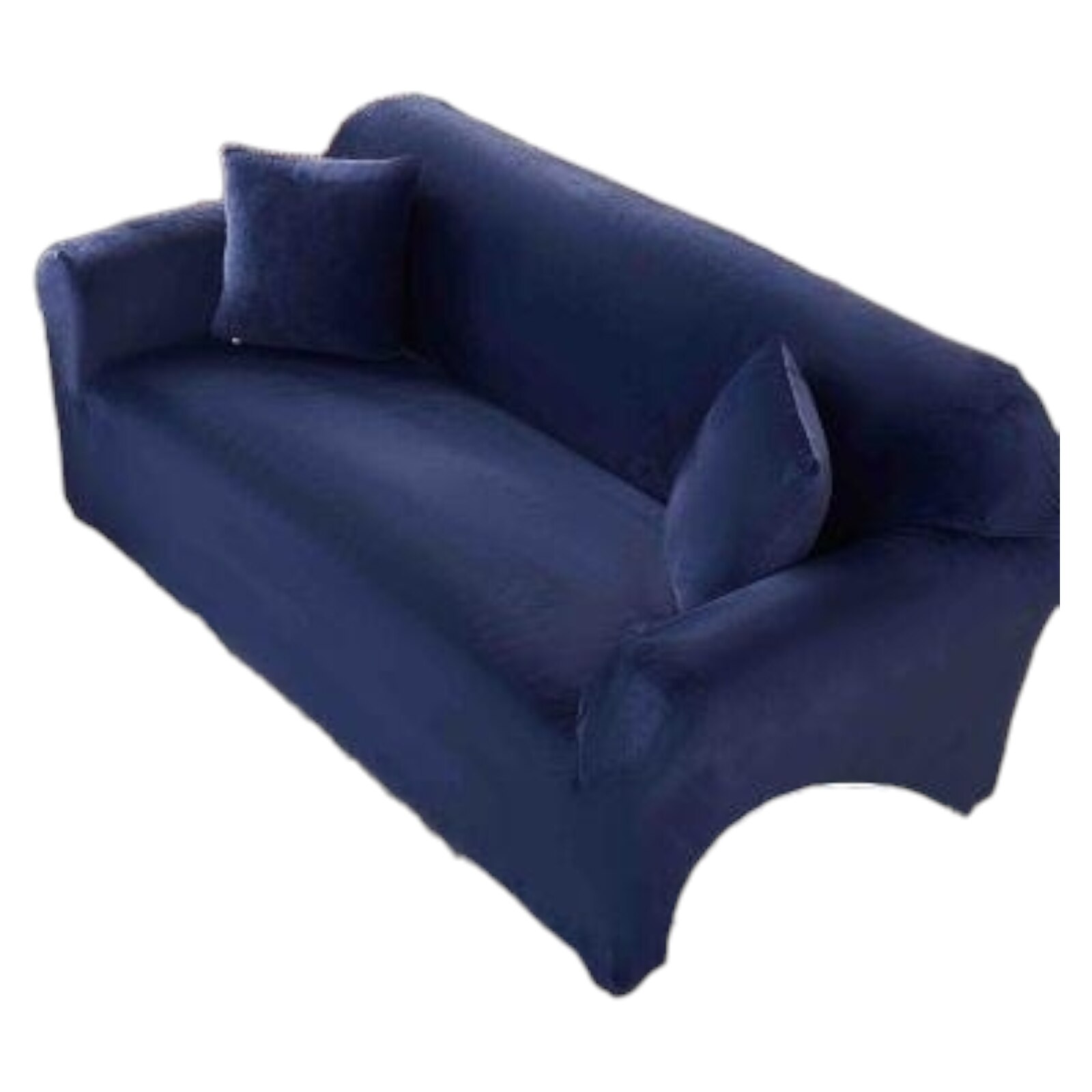 Husa Premium Catifea Pentru Canapea 3 Locuri 180-230 cm, Bleumarin ...