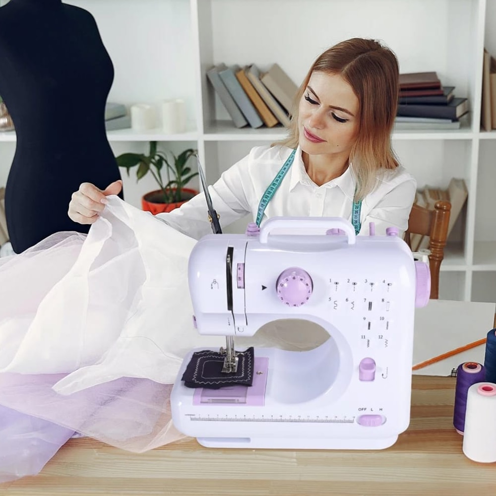 Masina de cusut electrica Karemi, 12 tipuri de cusaturi, 2 viteze ...