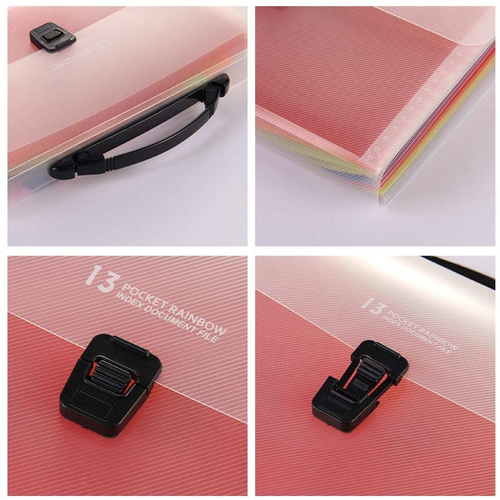 Clasor documente, longziming, Plastic, 13 Compartimente, A4, Multicolor ...
