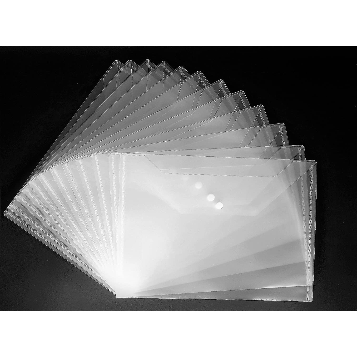 Set 10 mape documente, longziming, Plastic, A4, Transparent - eMAG.ro