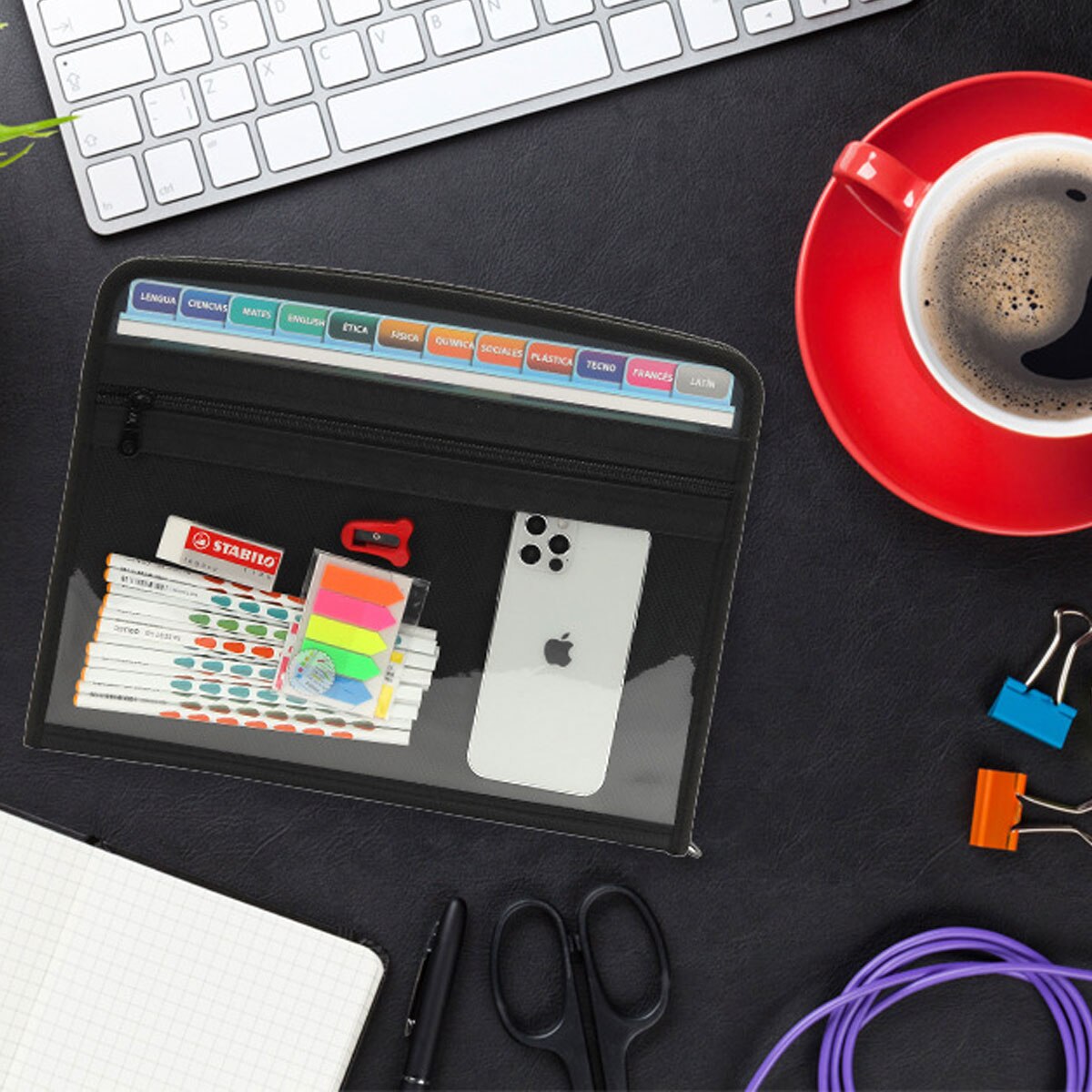 Mapa documente, longziming, Plastic, A4, Negru - eMAG.ro