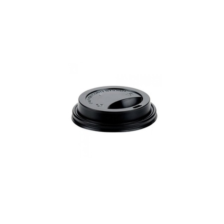 Set capace pentru pahare din carton negre, 100 buc, dimensiune 7 cm ...