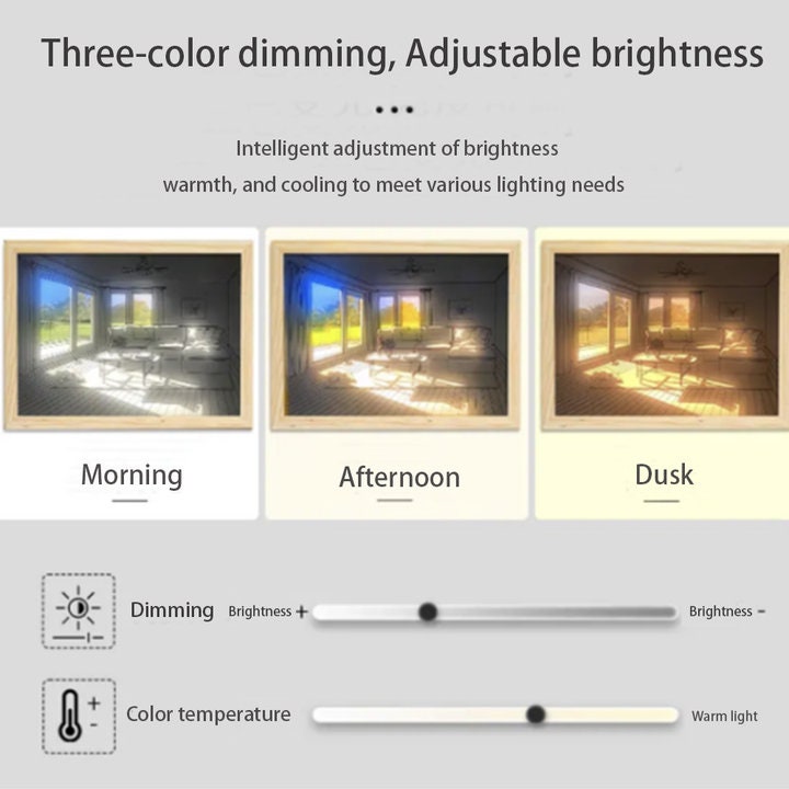 Tablou iluminat LED elegant pentru pictura in lumina artistica ...