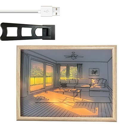 Tablou iluminat LED elegant pentru pictura in lumina artistica ...