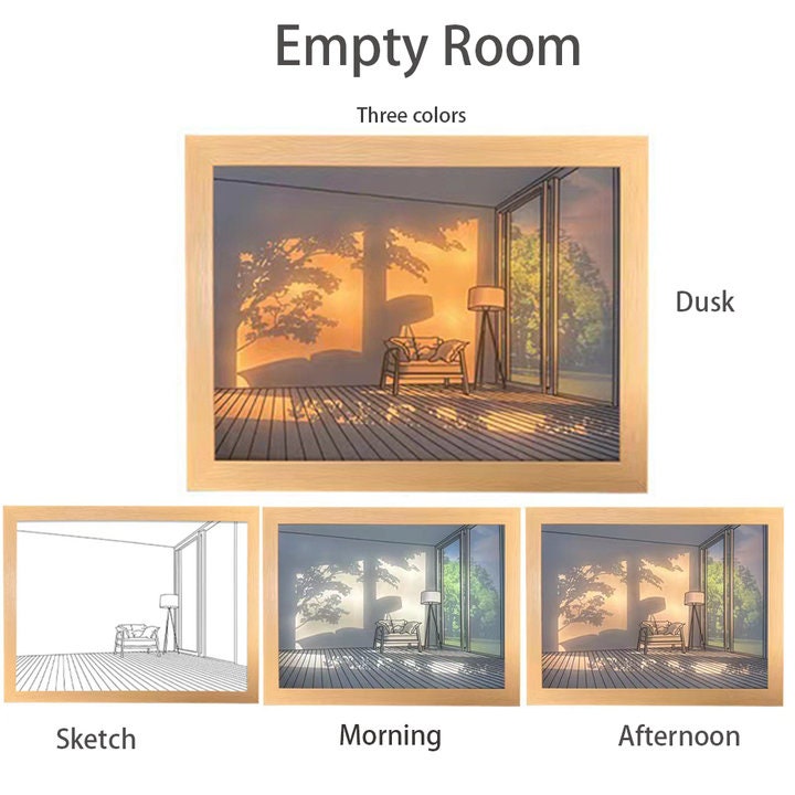 Tablou iluminat LED elegant pentru pictura in lumina artistica ...