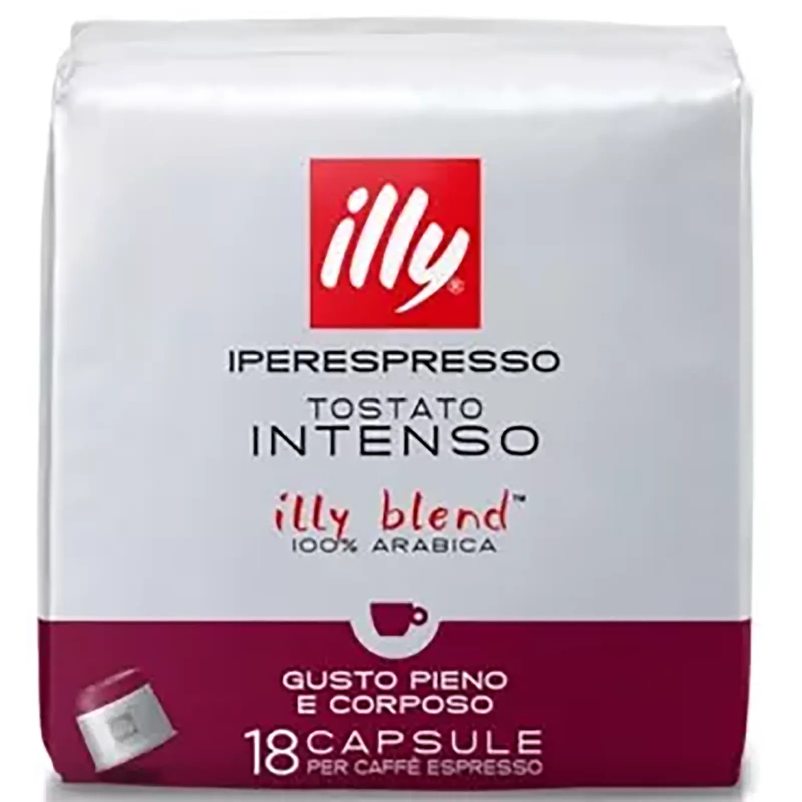 Cafea Illy Intenso, 18 capsule, compatibile cu Illy Iperespresso ...