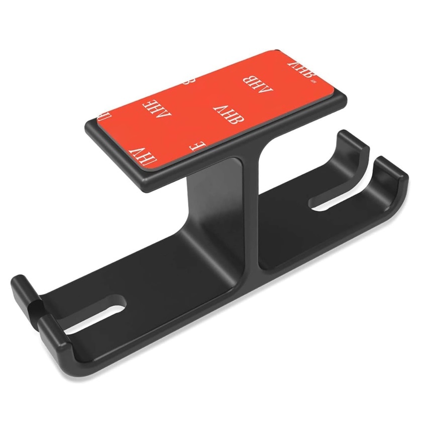 Suport casti, LLWL, Aluminiu, Adeziv, Negru - eMAG.ro