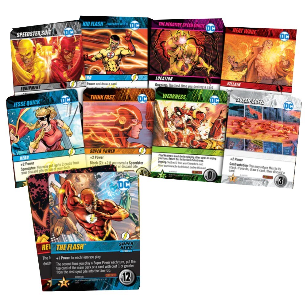 Joc de societate DC Deckbuilding Game Rivals 3, Flash vs Reverse Flash ...