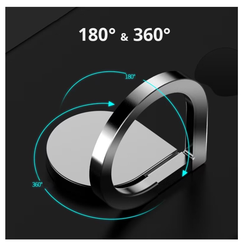 Suport Rotativ Universal cu Inel pentru Telefon sau Tableta, Design ...