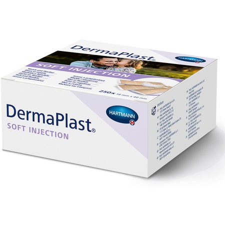 Plasturi post injectie stripuri DermaPlast, Hartmann, 1.6 x 4 cm, 250 ...