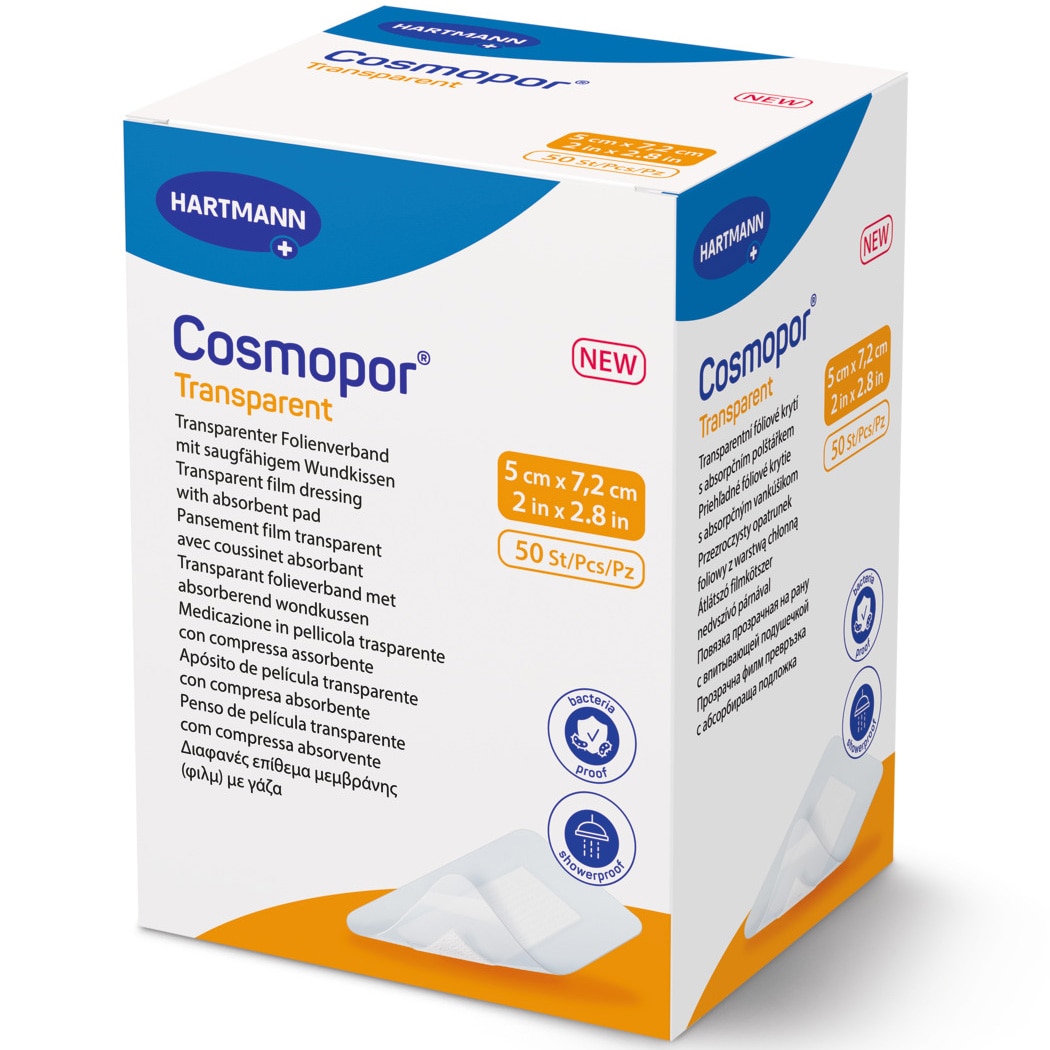 COSMOPOR TRANSPARENT 5x7,2cm sterile P50 - eMAG.ro