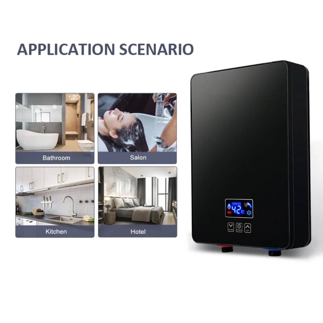 Incalzitor instant electric pentru apa, Display LCD, Protectie ...