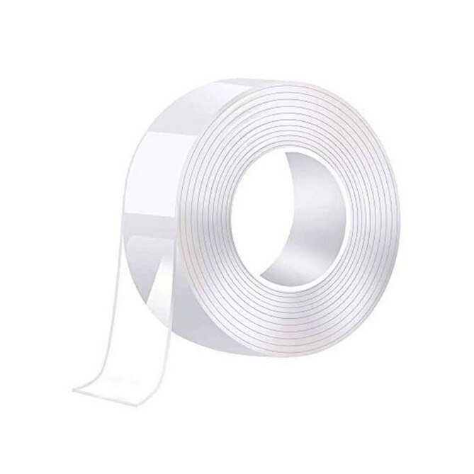 Banda dublu adeziva, tip scotch, reutilizabila, rezistenta la apa, ideala pentru banda LED, 2cm ...