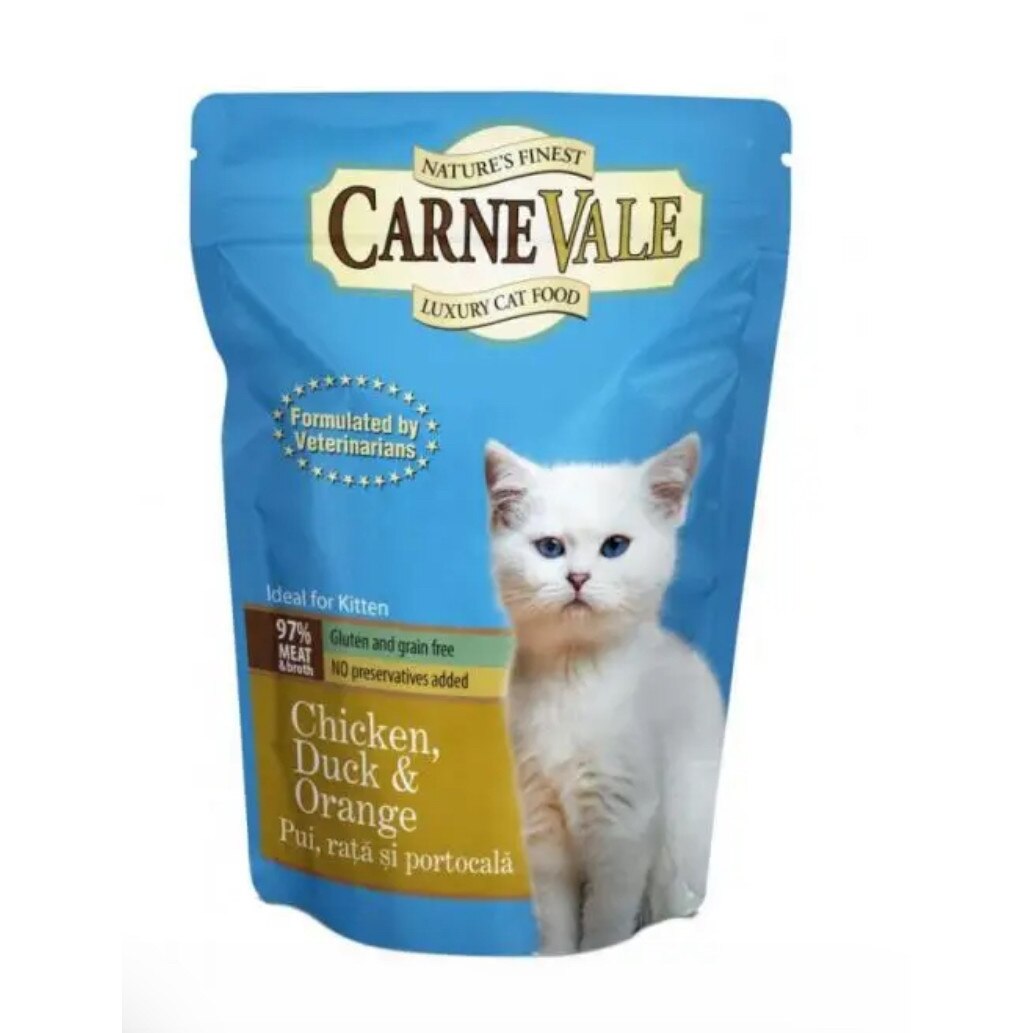 Carnevale Cat Kitten Plic Pui/Rata/Portocala 85 g - eMAG.ro